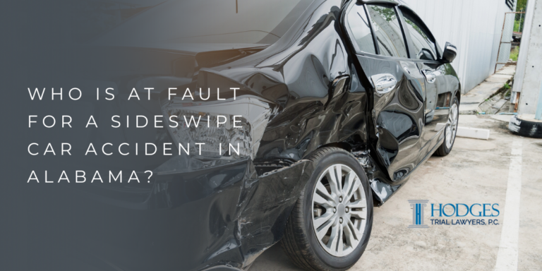 Who is at Fault for a Sideswipe Car Accident in Alabama? - Alabama Law Blog